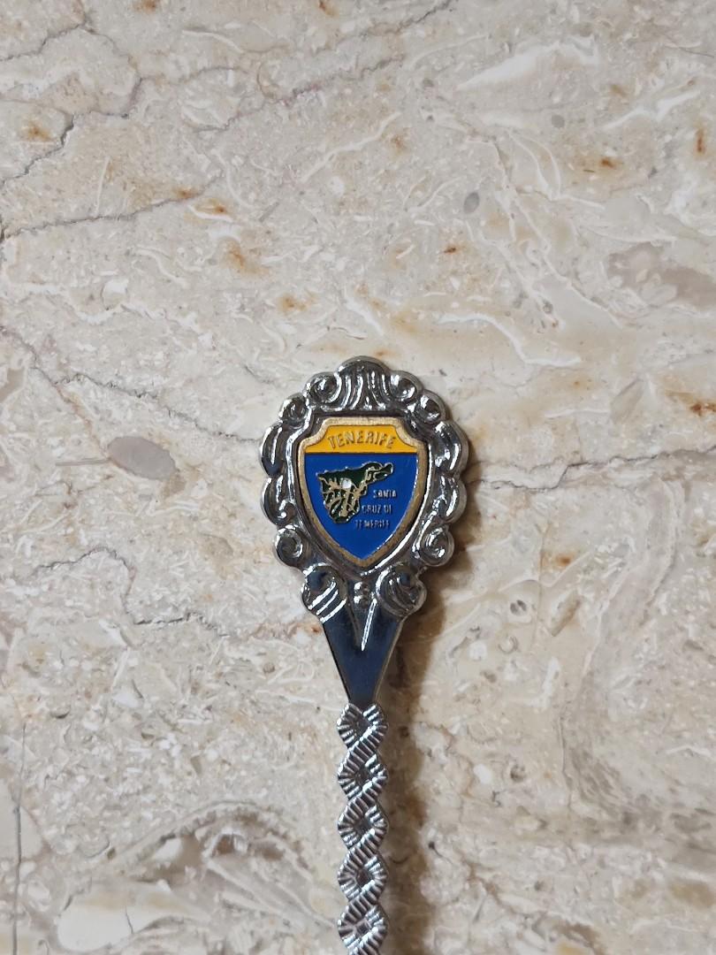 Souvenir Metal Spoon From Tenerife, Spain 4.5", Furniture & Home Living ...