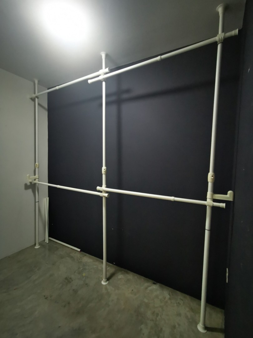 Standing Pole Rack, Furniture & Home Living, Furniture, Shelves ...