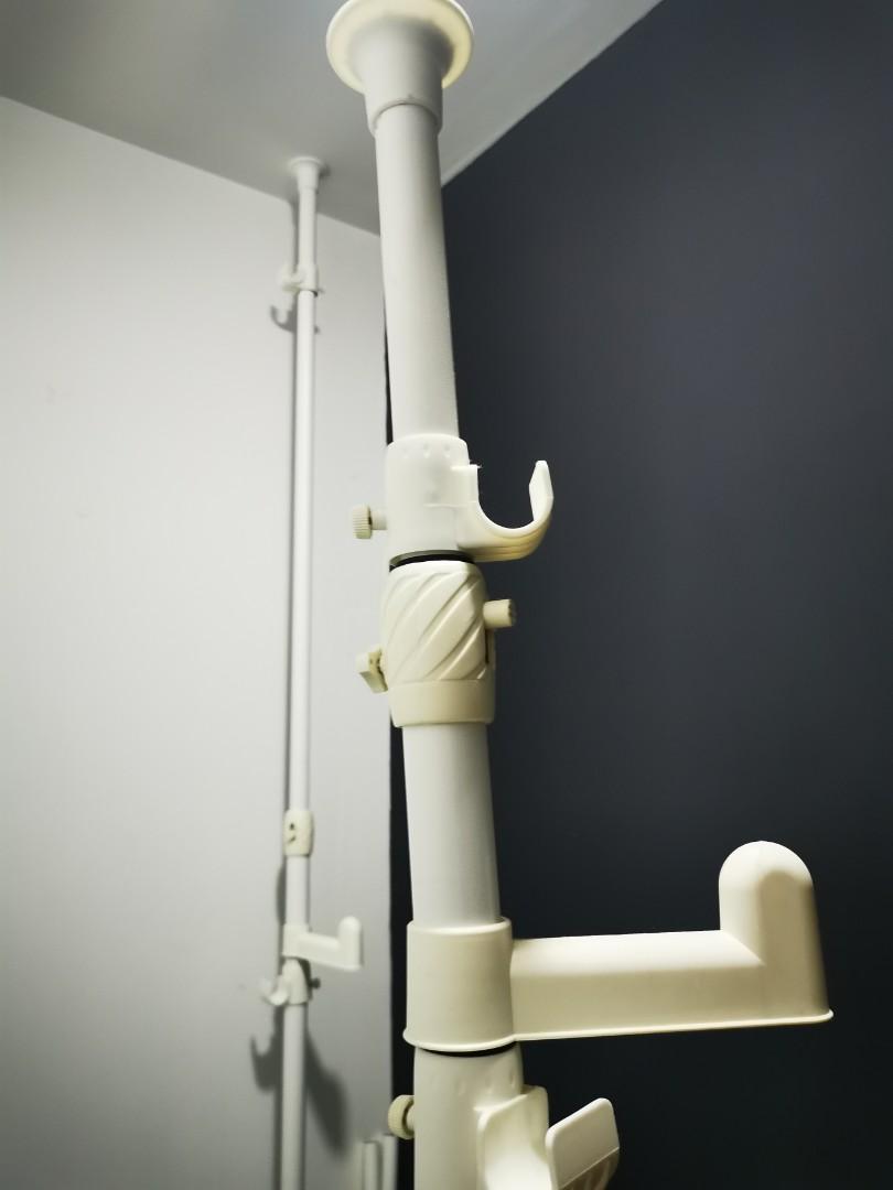 Standing Pole Rack, Furniture & Home Living, Furniture, Shelves ...