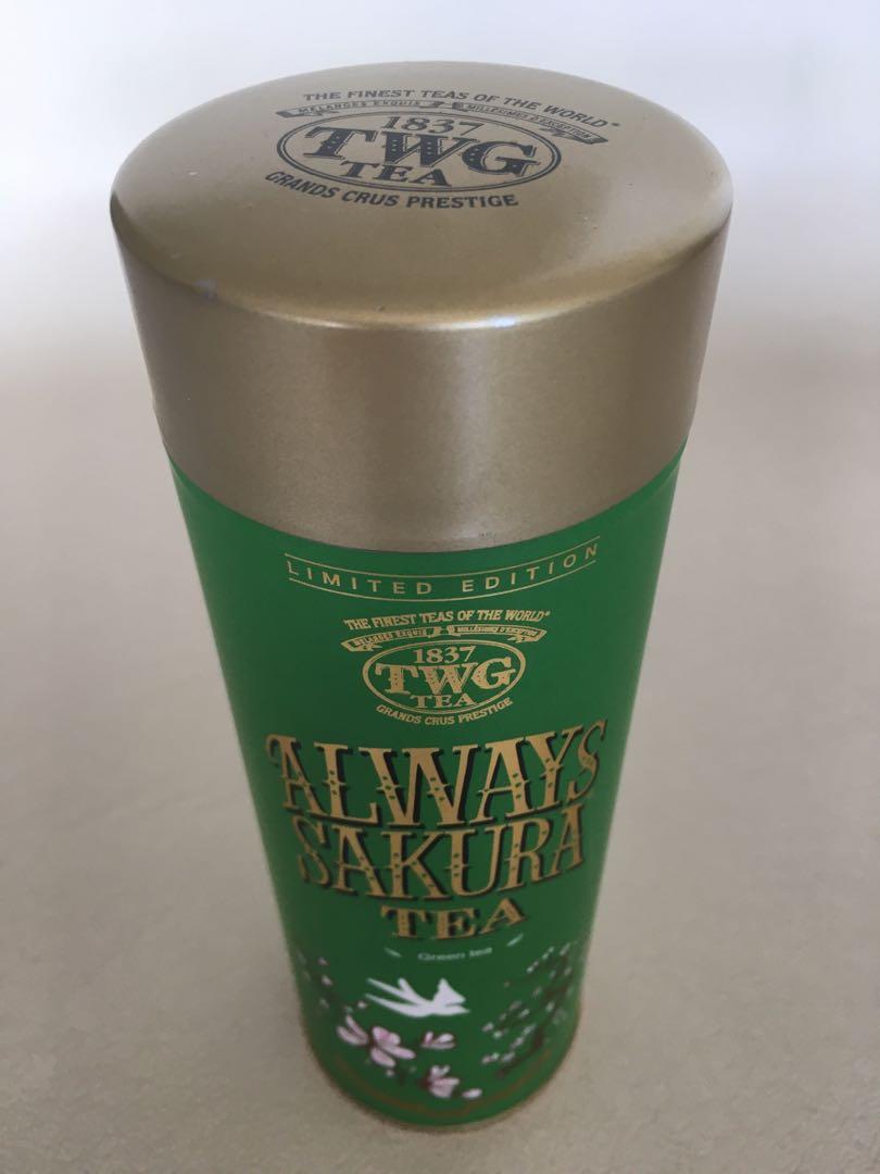 TWG Sakura green tea container, Everything Else on Carousell