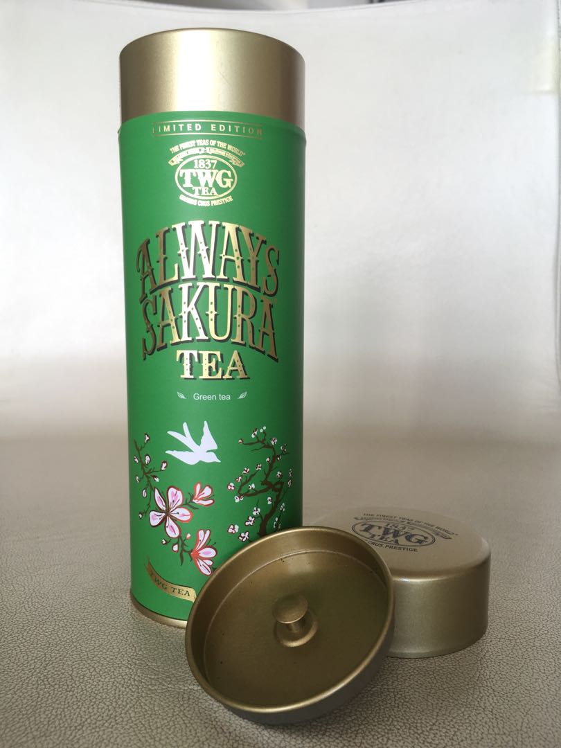 TWG Sakura green tea container, Everything Else on Carousell