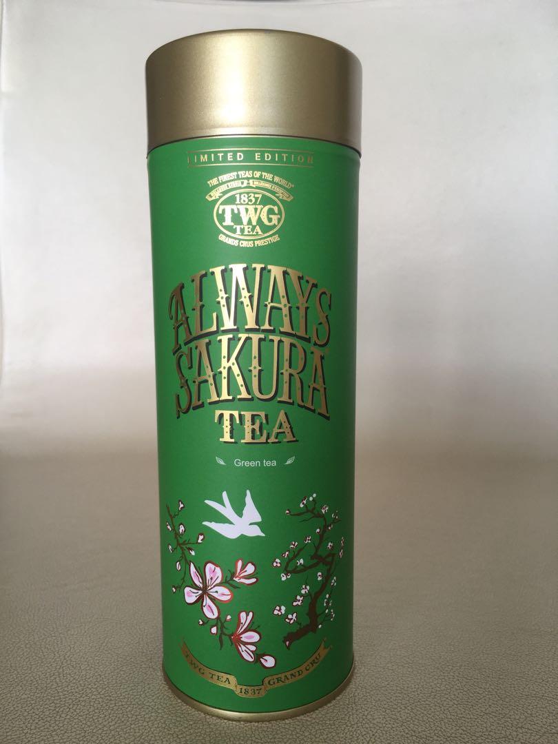 TWG Sakura green tea container, Everything Else on Carousell