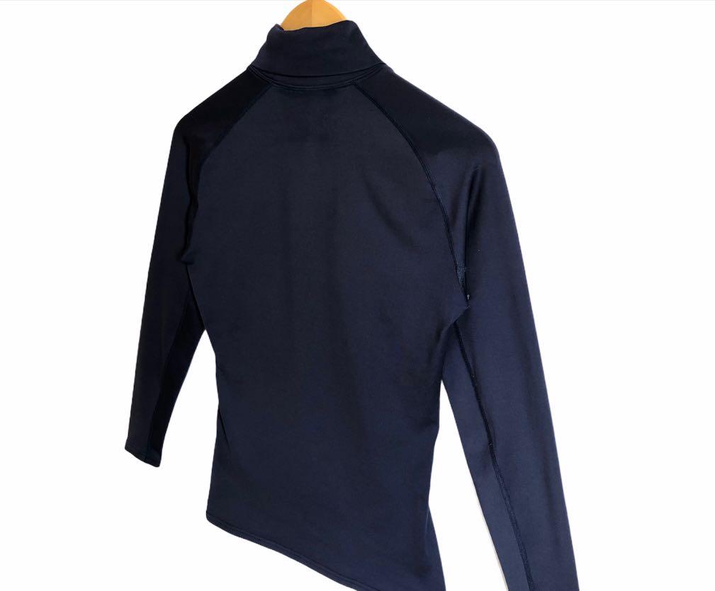 Under Armour Baseball Turtleneck Compression Shirt Dark Blue, Women's ...