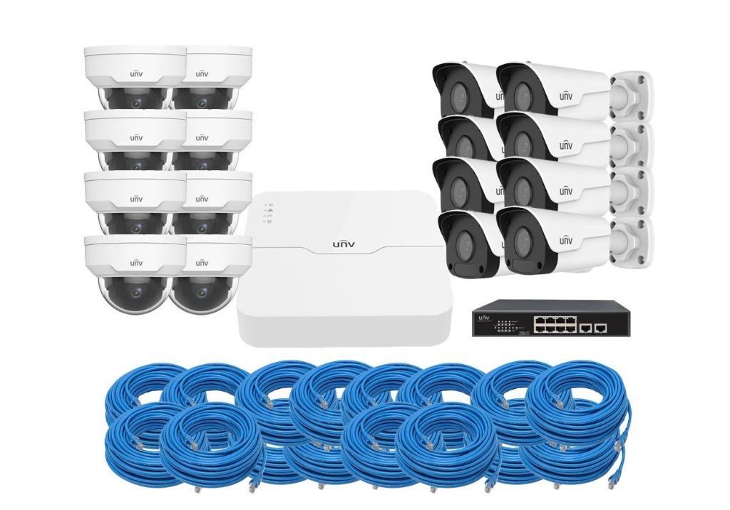 Uniview 16CH POE IP CCTV Package 16 Channel NVR 4MP(2K) Indoor and Outdoor Mobile viewing ...