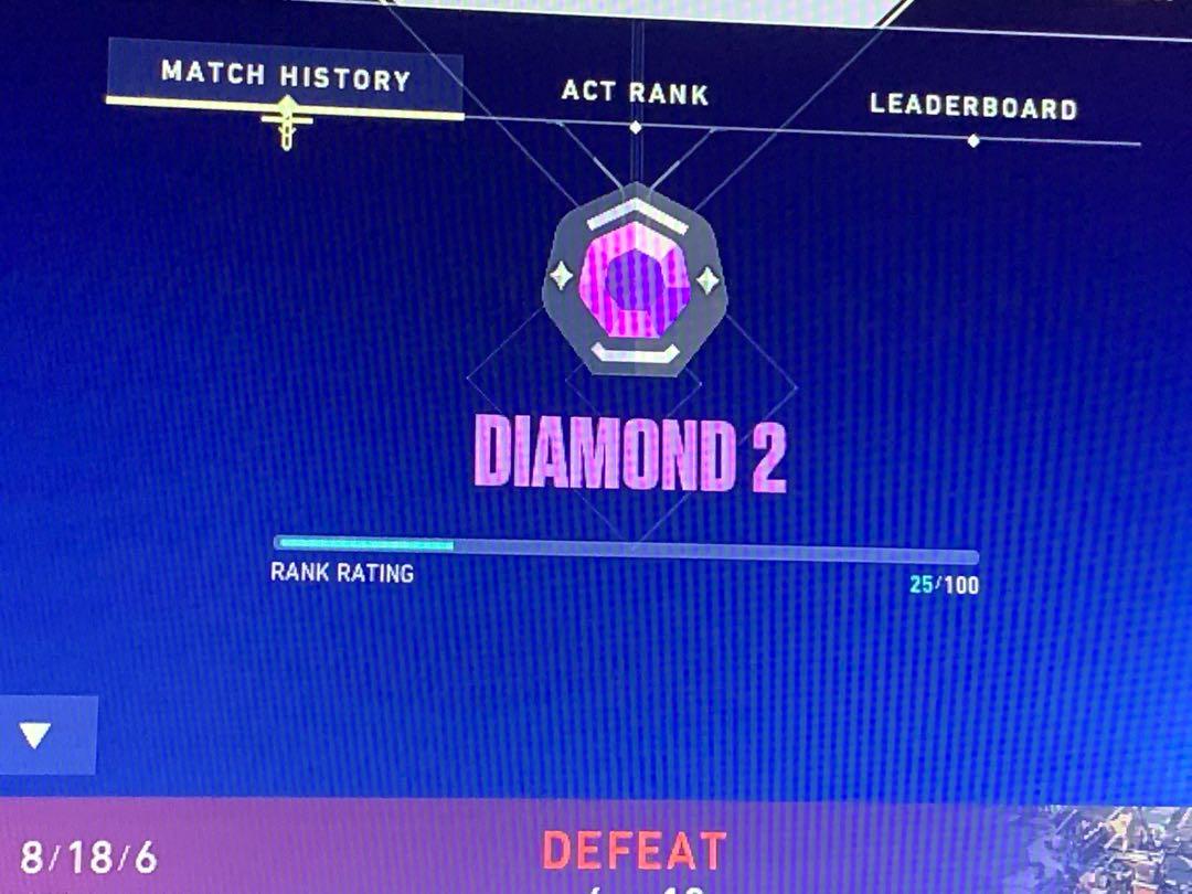 Valorant Diamond 2 account, Video Gaming, Gaming Accessories, Game Gift ...