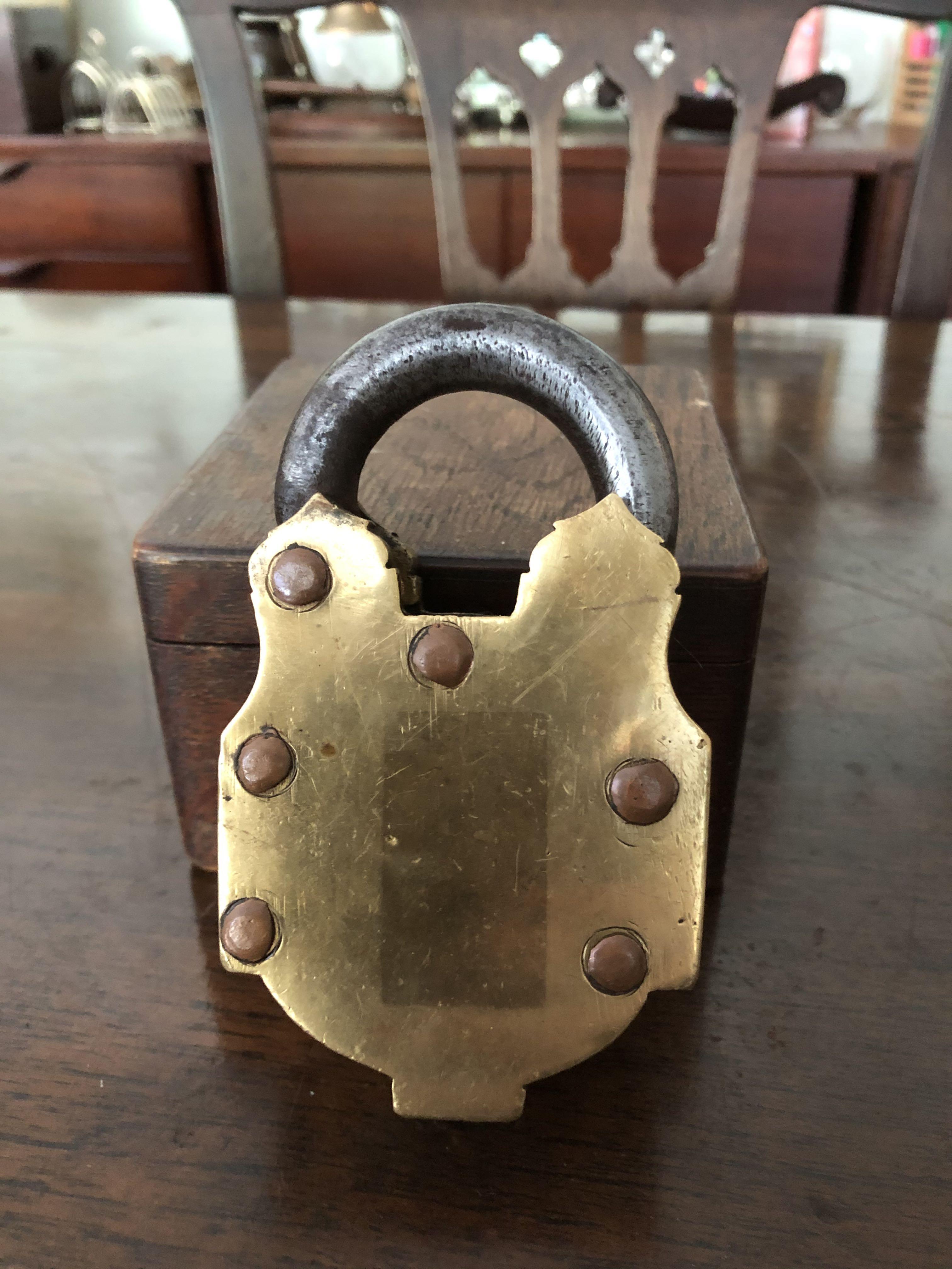 Very Rare padlock From India With 4 Opening Mechanisms 1920, Hobbies ...