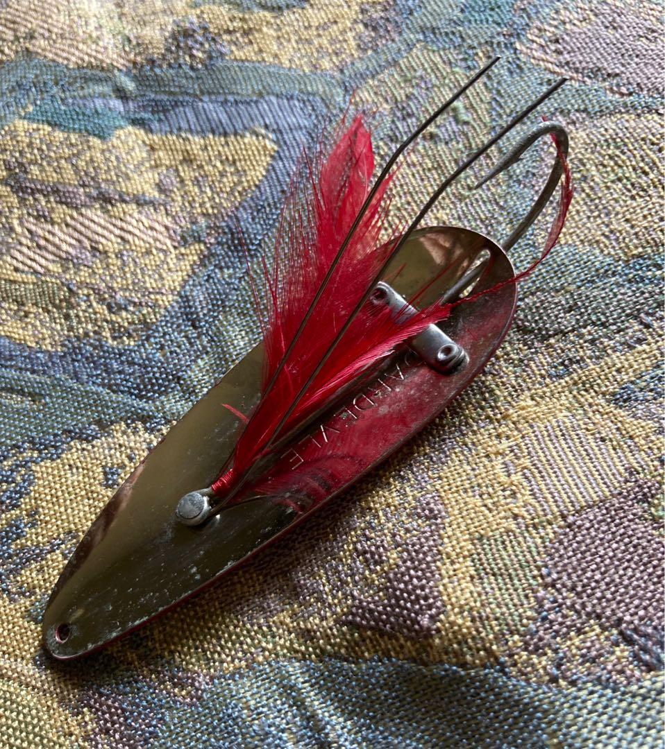 Vintage Daredevle Weedless Spoon 10cm lure, Sports Equipment, Fishing ...