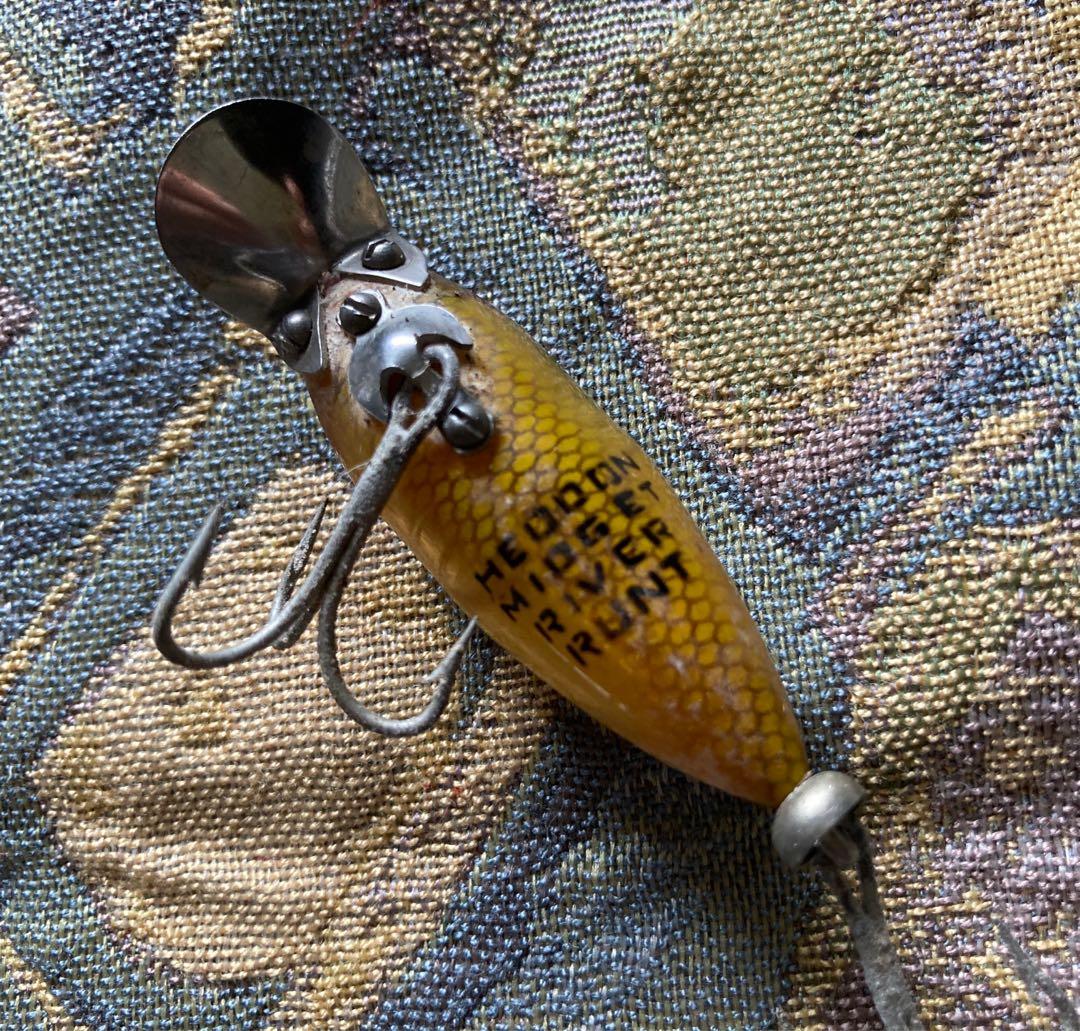 Vintage Heddon Midget River Runt 8cm lure, Sports Equipment, Fishing on ...