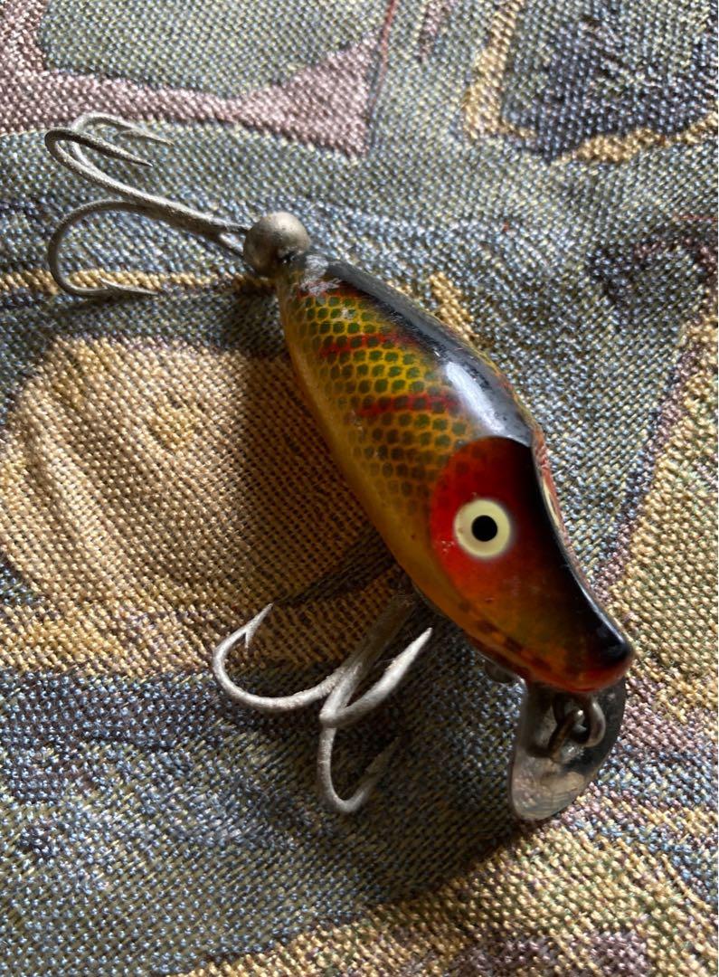 Vintage Heddon Midget River Runt 8cm lure, Sports Equipment, Fishing on ...