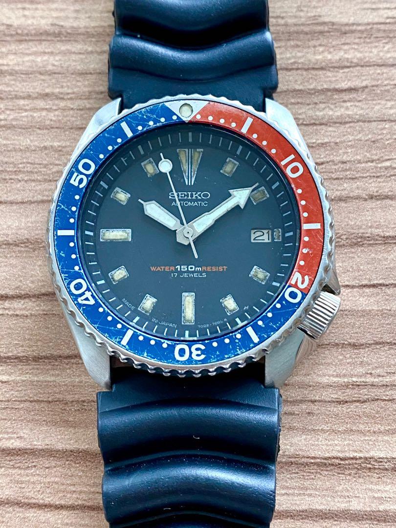 Vintage Seiko Dive Watch 7002 Automatic Working Original Patina, Men's ...