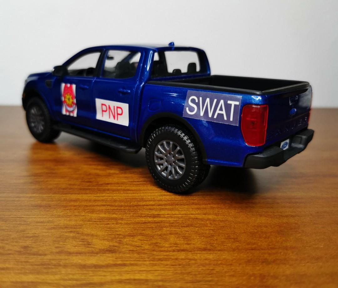 1/27 Ford Ranger PNP SWAT Mobile Unit Diecast Scale Model Toy Car Color ...