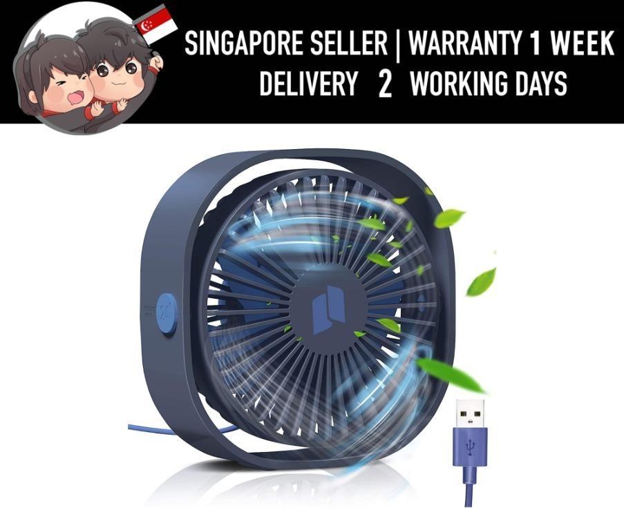 24 Natural Wind USB Fan #117, Furniture & Home Living, Lighting & Fans ...