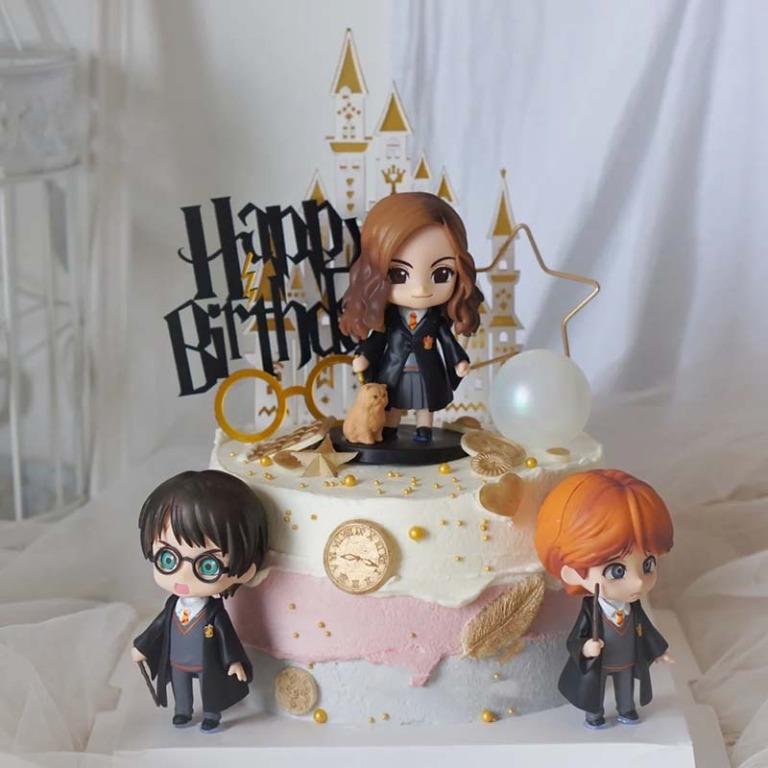 3D Set of 3 Harry Potter and Friends Figurine Cake Topper / 3D Hogwarts ...