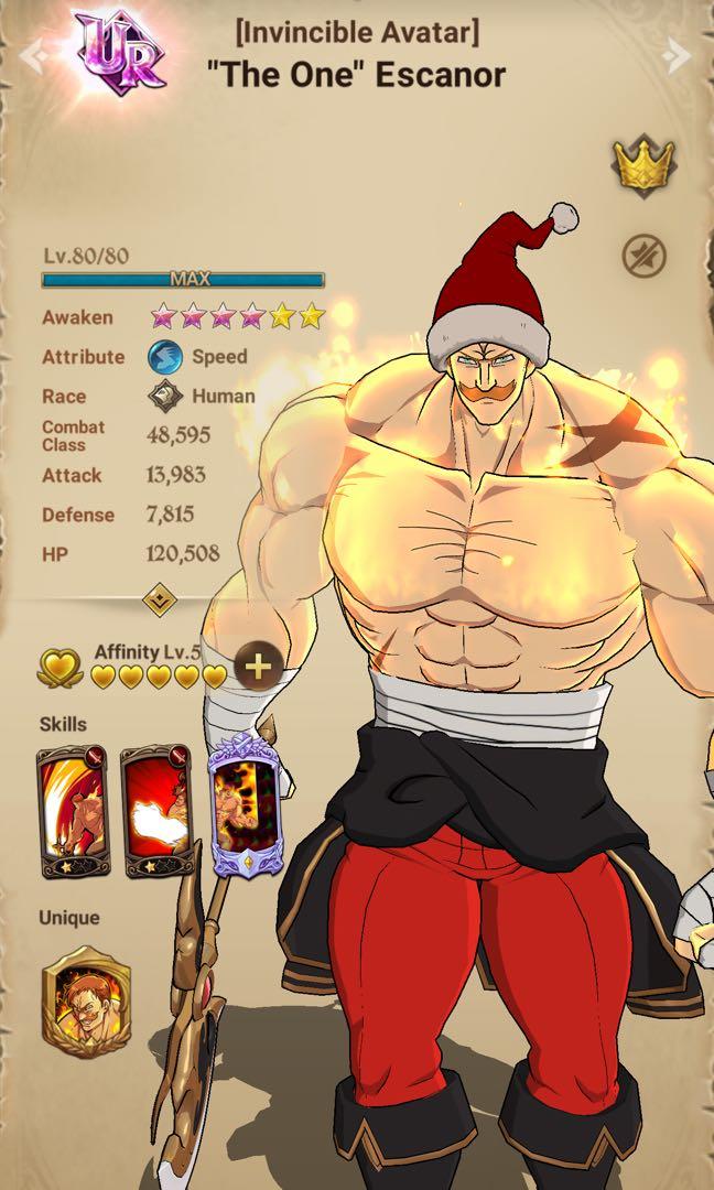 7DS 7 deadly sins the one escanor assault mode meliodas goddess ...