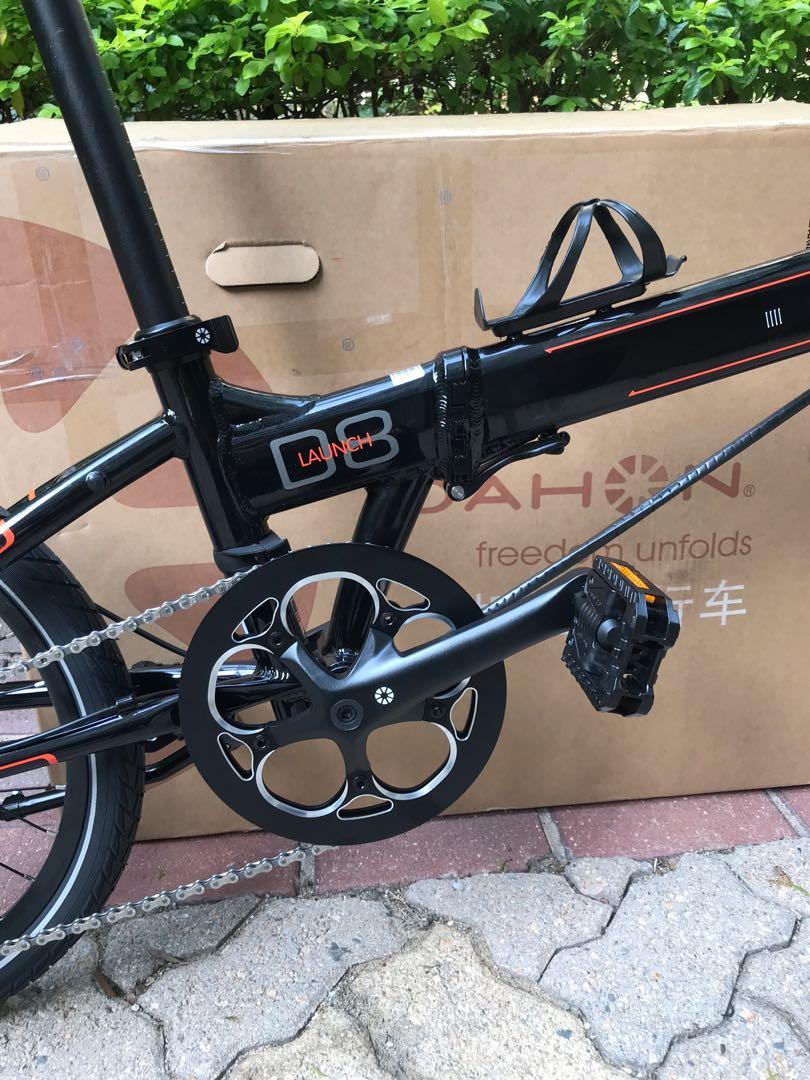 又交收一部 黑色 2021 最新款 DAHON LAUNCH D8 大字版 (KBA083) 8速 鋁架 20吋 碟剎(暴龍摺頭)折叠車 送叮叮水架前後蛙燈, 運動產品, 單車及配件, 單車 ...