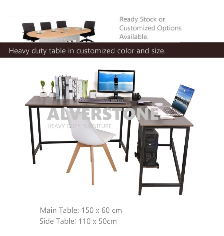 Alverstone Large Custom Size L Shape Table Executive Table WHF Table ...