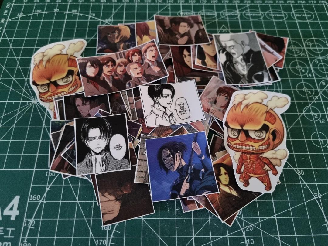 Attack on Titan Stickers (150+), Design & Craft, Art & Prints on Carousell