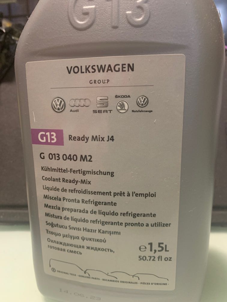 Audi and VW G13 coolant, Car Accessories, Accessories on Carousell