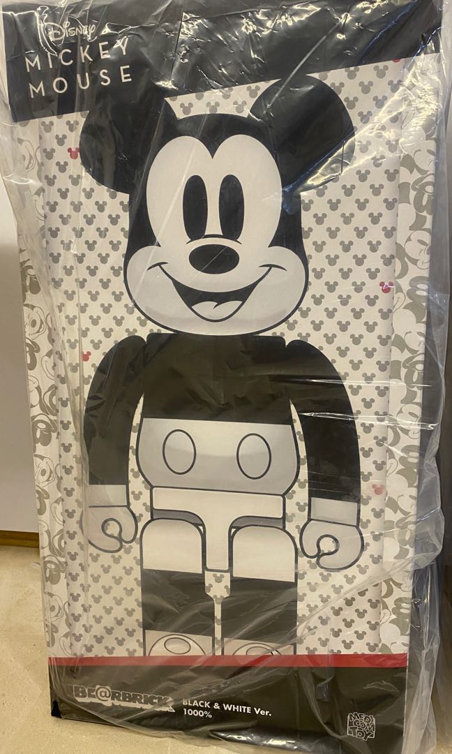 Bearbrick Mickey Mouse B&W 1000%, Hobbies & Toys, Toys & Games on Carousell