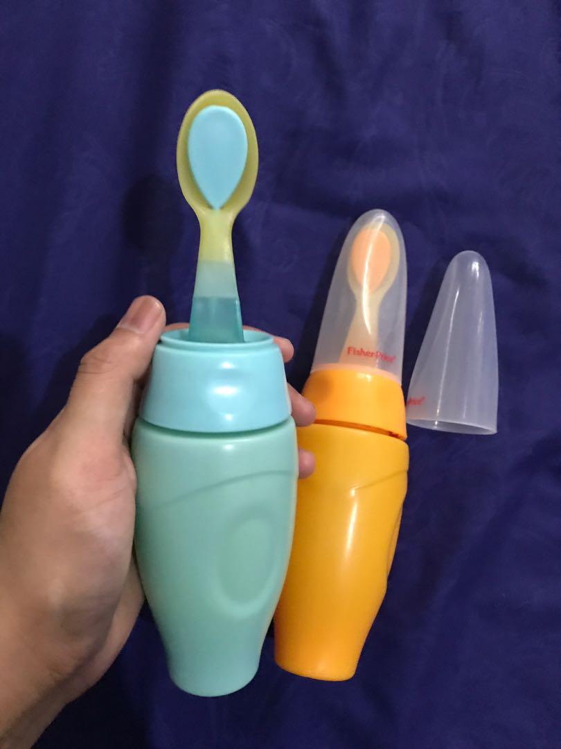 botol sendok makan bayi tempat makan bayi soft squeeze feeder soft ...
