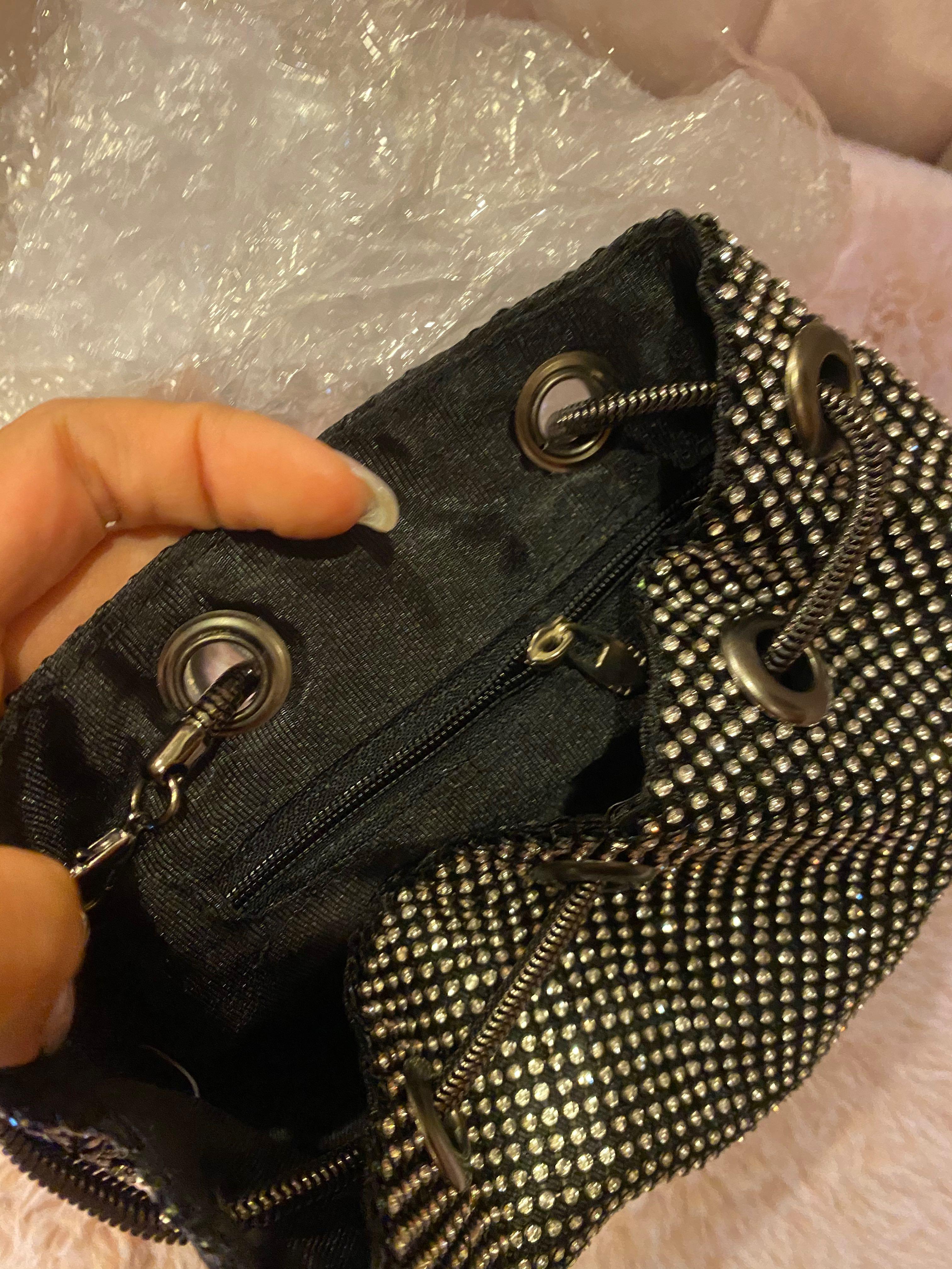 Brand New Small Bling Bucket Bag, Women's Fashion, Bags & Wallets ...