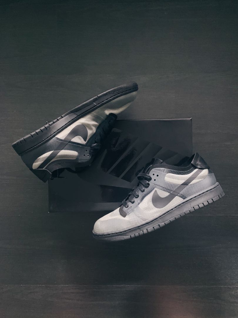 CDG x Nike Dunk Low Black, Men's Fashion, Footwear, Sneakers on Carousell