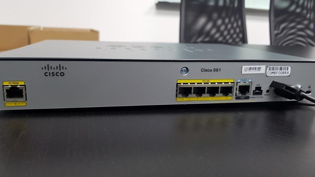 Cisco 881 Integrated Services Router, Computers & Tech, Parts ...