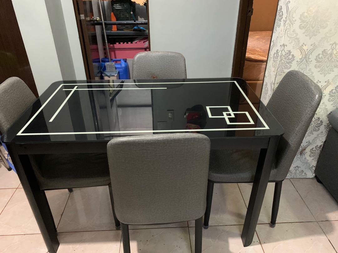 dining table 4 seater set Rush Rush , Furniture & Home Living ...