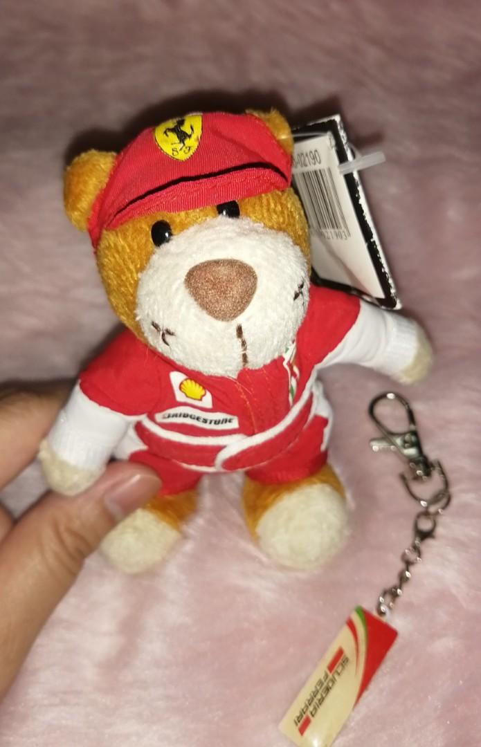 F1 Ferrari teddy bear in racing suit Gummibar Toys and Scuderia Ferrari ...