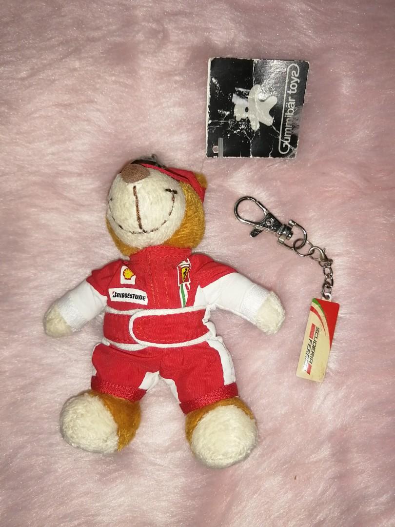 F1 Ferrari teddy bear in racing suit Gummibar Toys and Scuderia Ferrari ...