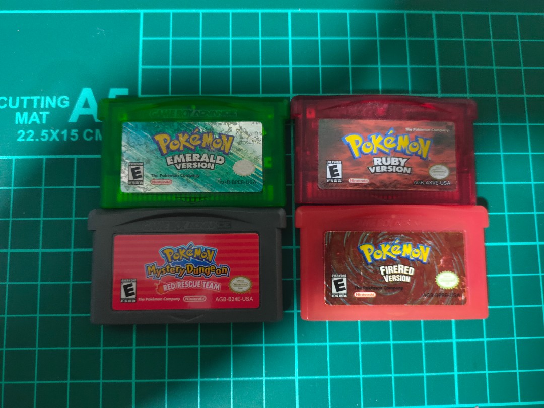 GAMEBOY ADVANCE SP POKEMON CARTRIDGES, Video Gaming, Video Games ...
