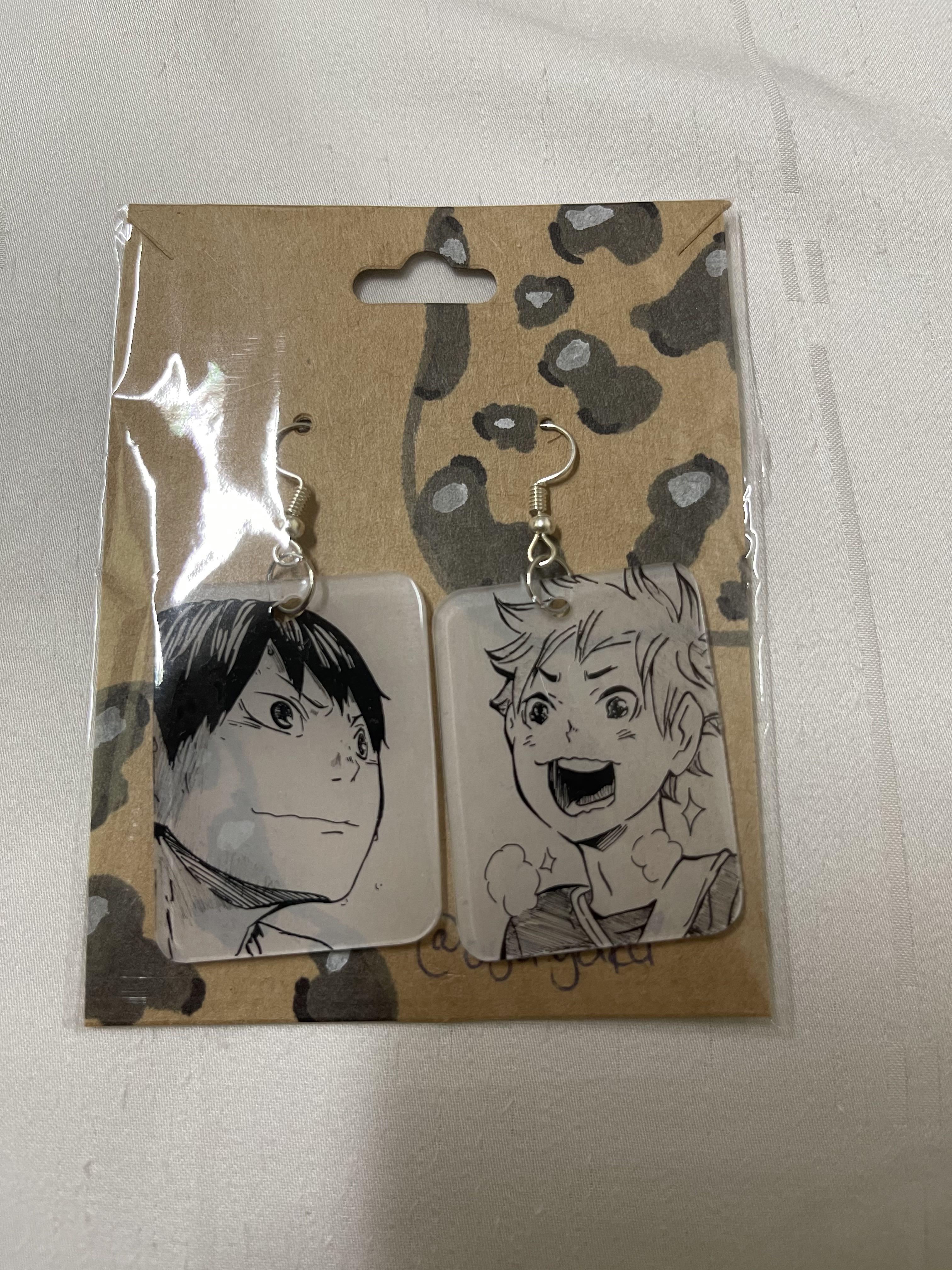 Haikyuu and Bungou Stray Dogs Earrings, Women's Fashion, Jewelry ...
