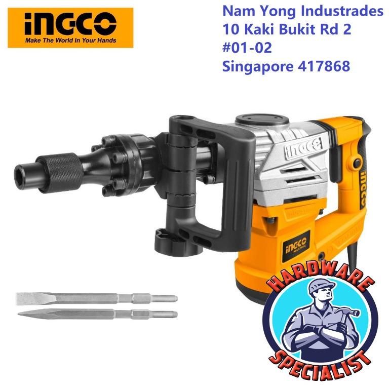 Ingco PDB13008 1300W Demolition Hammer / Breaker, Furniture & Home ...