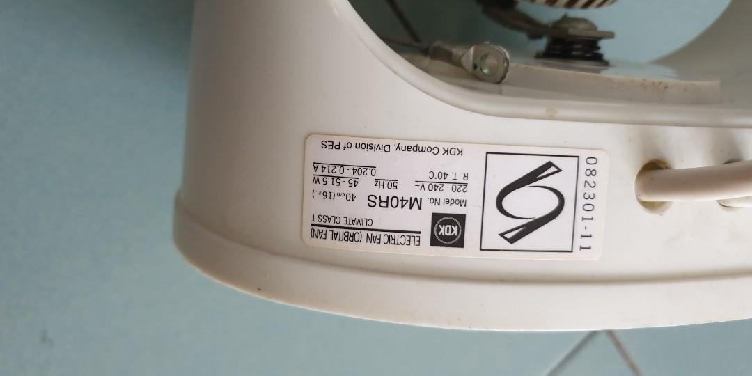 KDK M40RS orbital ceiling fan 16" rotate 360, Furniture & Home Living ...