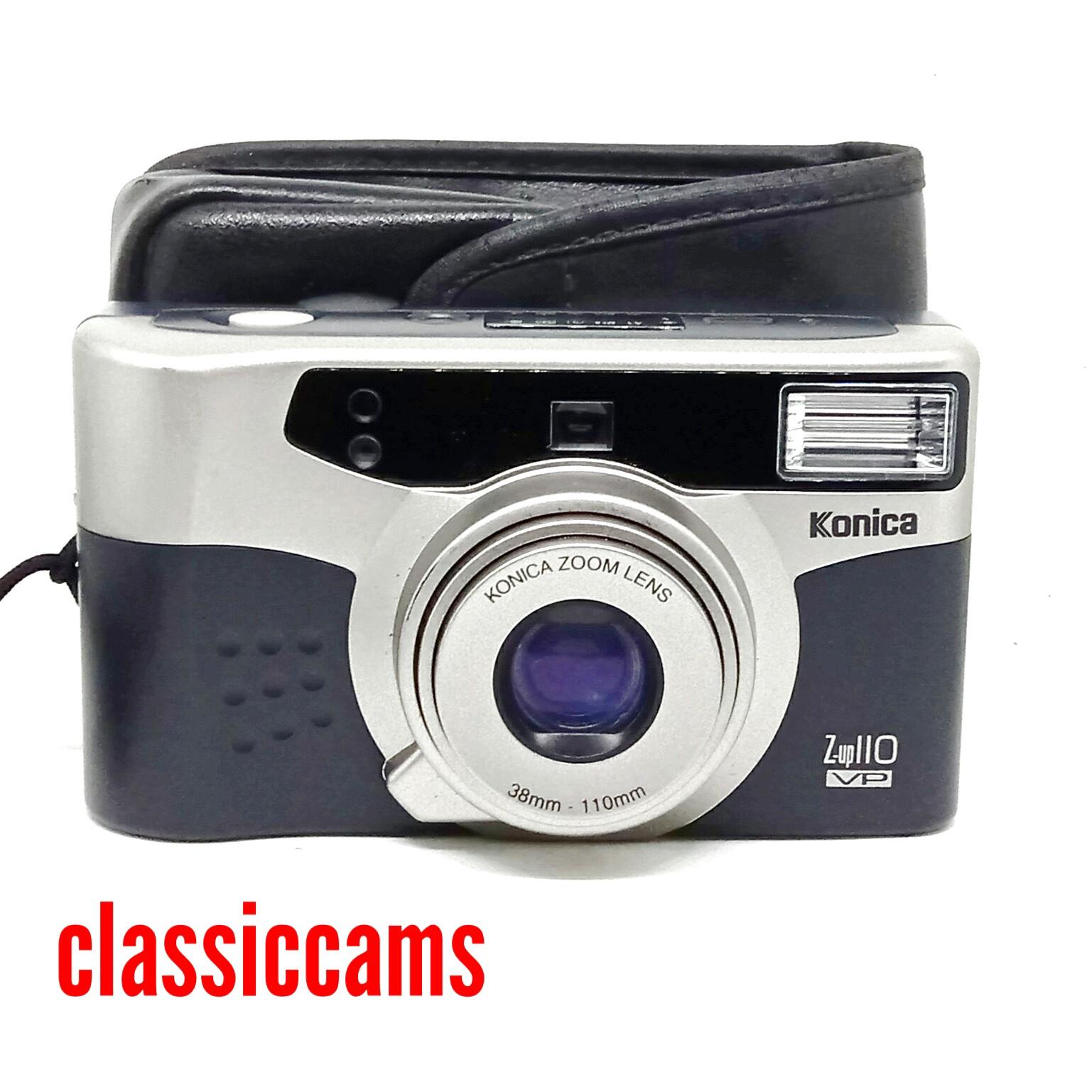 Konica ZUp 110 35mm Film Camera w/pouch, Photography, Cameras on Carousell