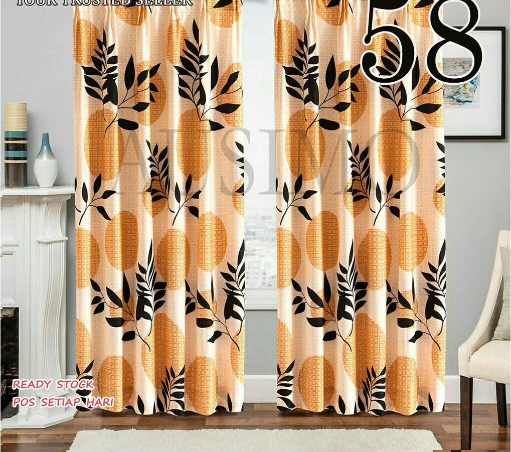 Langsir Viral, Furniture & Home Living, Home Decor, Curtains & Blinds ...