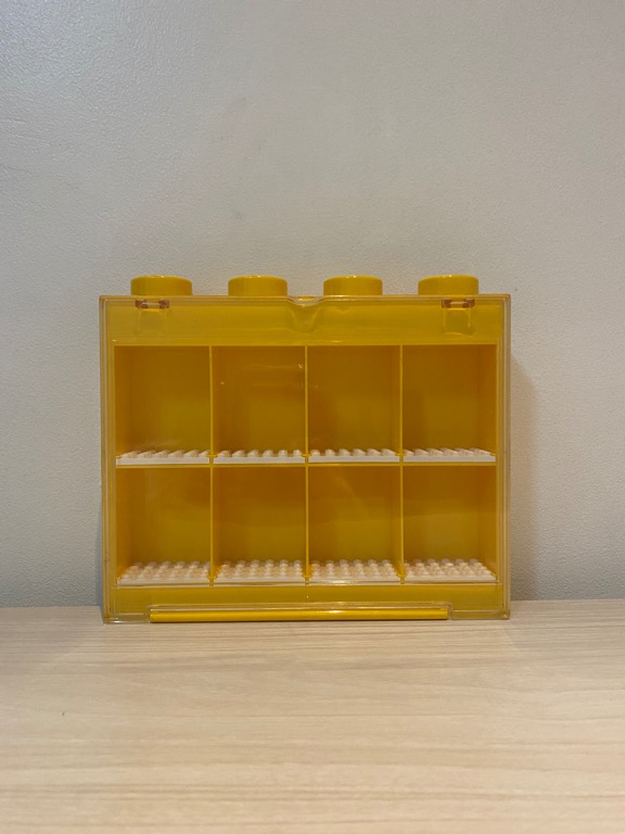 LEGO Yellow Display Case Small Authentic official Minifigure - For 8 ...