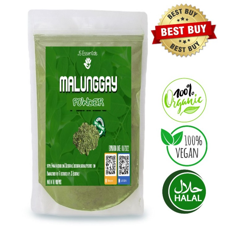 Moringa Malunggay Tea Powder 100GRAMS, Health & Nutrition, Health ...