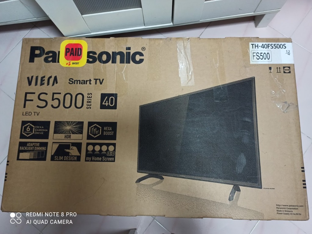PANASONIC 40 inch LED TV + Google Chromecast, TV & Home Appliances, TV ...