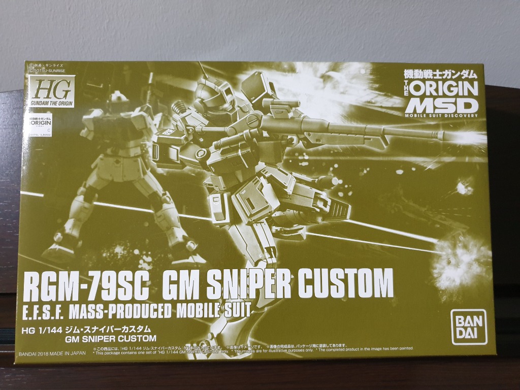 P-Bandai RGM-79SC GM Sniper Custom HG 1/144 (#gundam), Hobbies & Toys ...