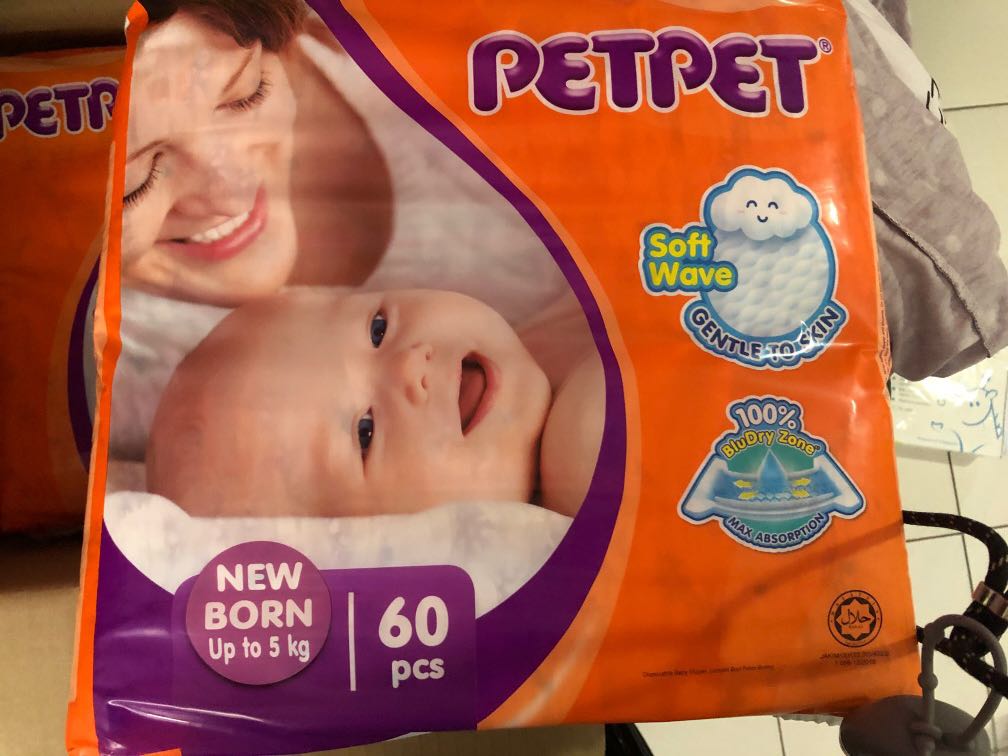 Petpet Newborn Diaper, Everything Else on Carousell