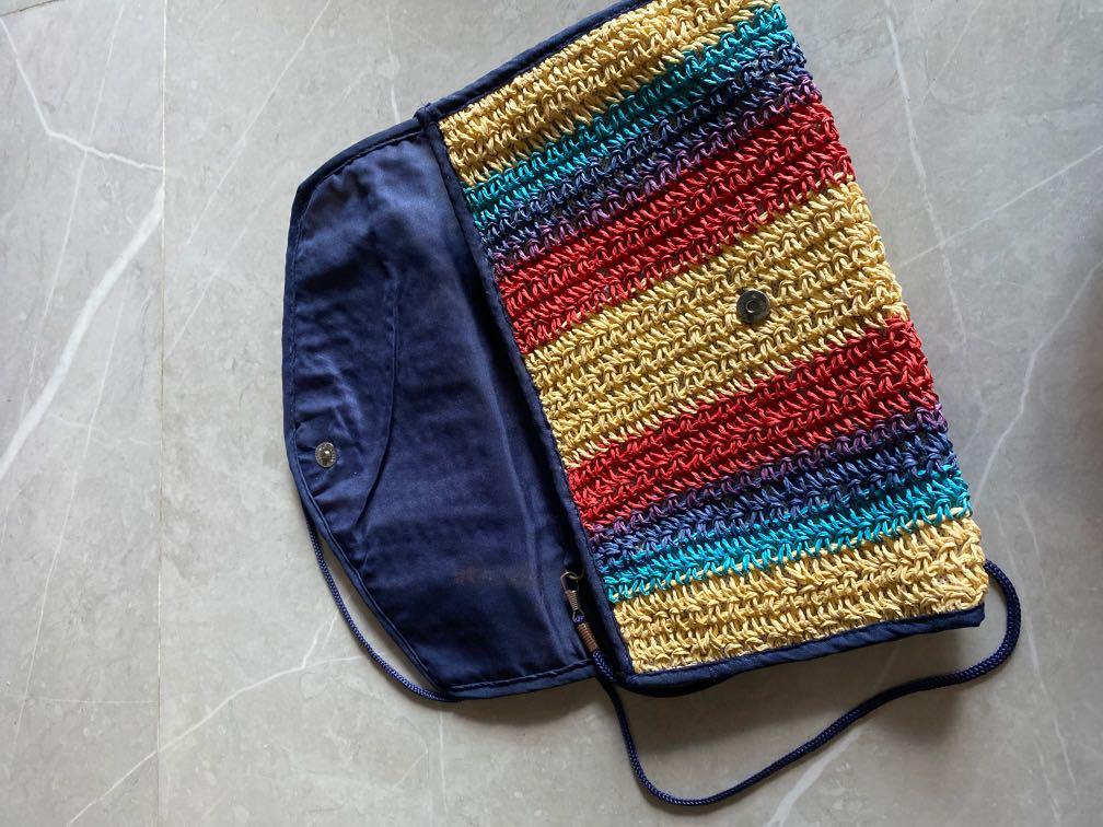 Primark straw sling bag, Women's Fashion, Bags & Wallets, Cross-body ...