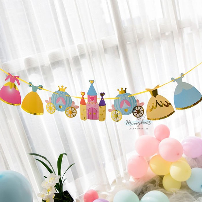 Princess Carriage theme Party Room Birthday decoration Carriage Castle ...