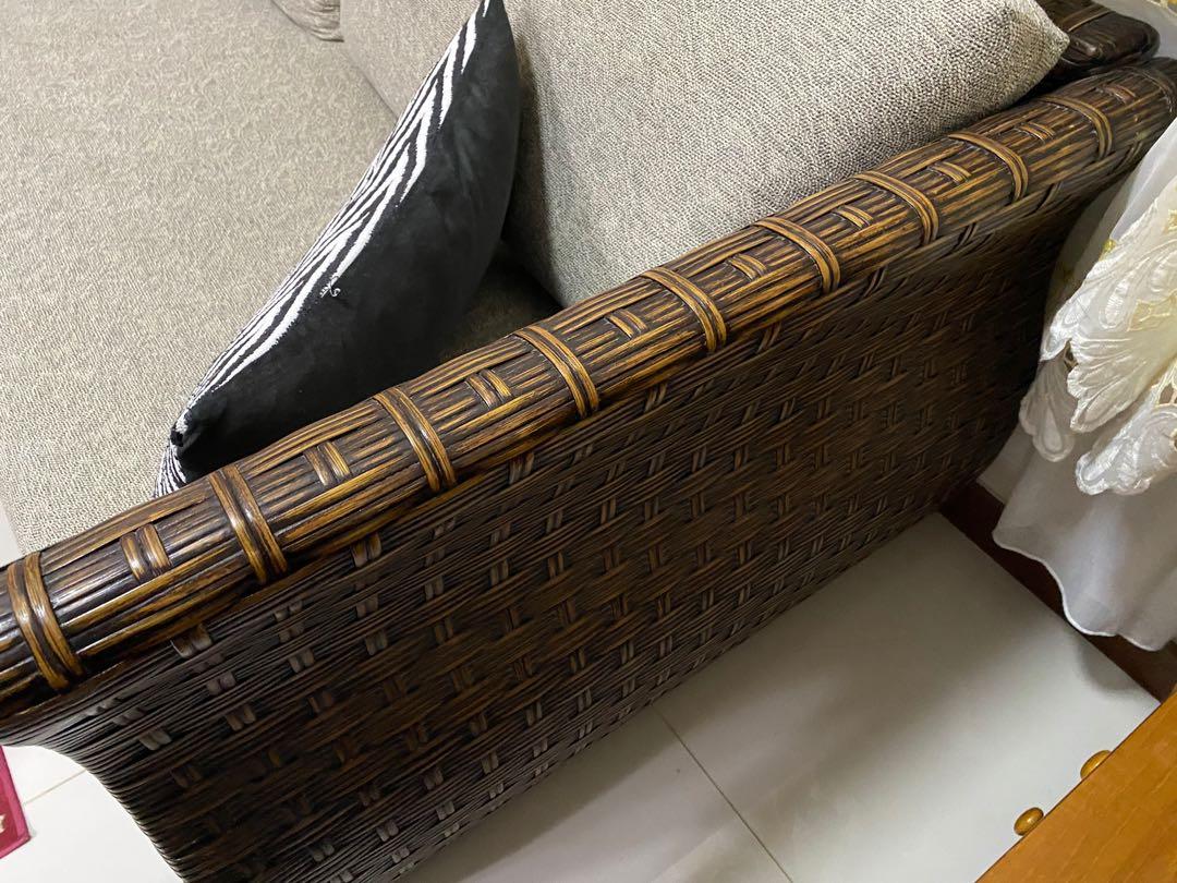 Rattan Pacific 3 seater sofa, Furniture & Home Living, Furniture, Sofas ...