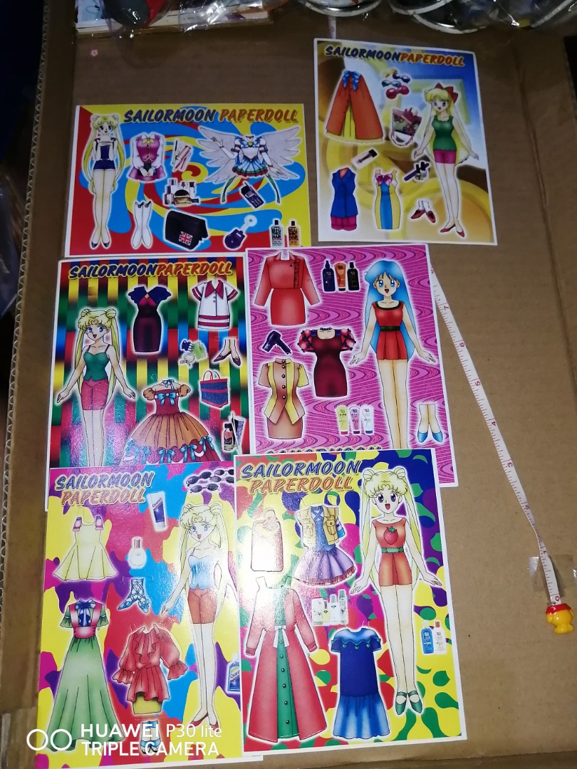 Sailormoon Paper Doll, Hobbies & Toys, Stationary & Craft, Handmade ...