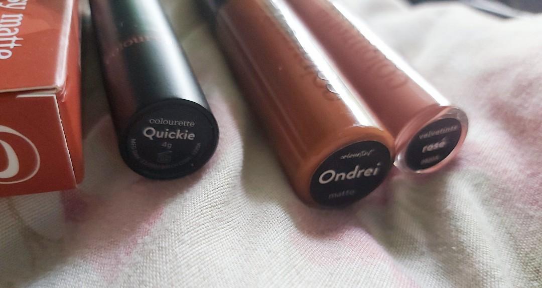 Set of Colourette colourtint, velvetint,easy matte with boxes, Beauty ...