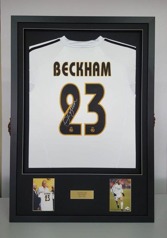 Signed David Beckham Real Madrid Jersey, Everything Else on Carousell