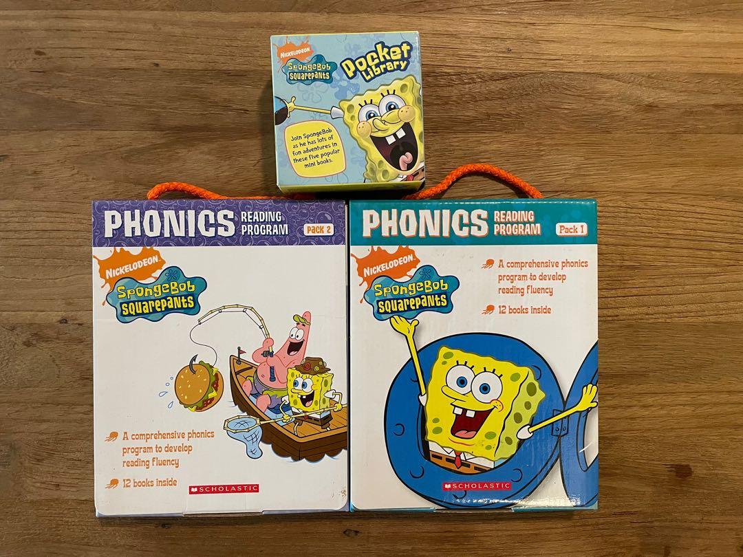 Spongebob phonics books and pocket library, Hobbies & Toys, Books ...