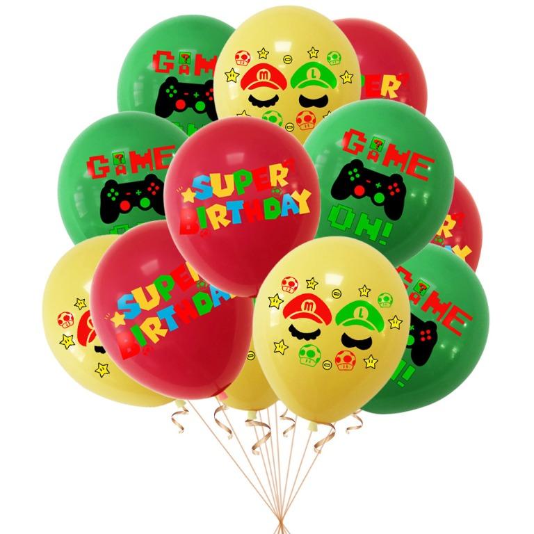 Super Mario Theme Balloons Deco Pack, Hobbies & Toys, Stationery ...