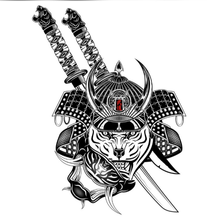 Tight samurai holographic/die cut / decal sticker, Car Accessories ...